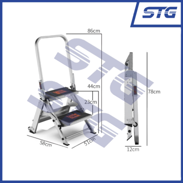 [SG Local] Multi-Functional Aluminum Alloy Ladder - STG Industrials Pte Ltd